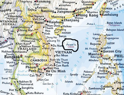 National Geographic Maps ghi chú sai về quần đảo Hoàng Sa (Đỗ Hùng/TN)